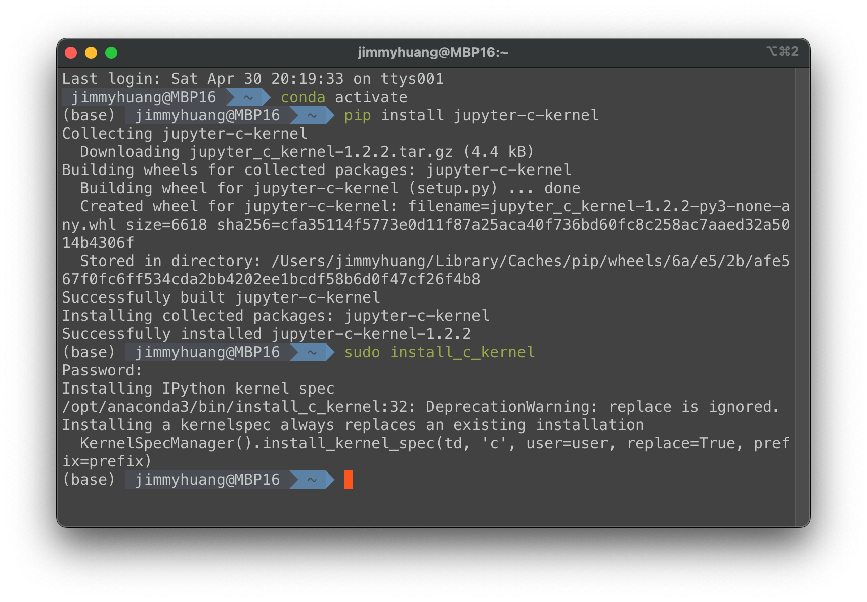 Jupyter Notebook内运行C_jupyter运行c语言_南隅笙箫的博客-CSDN博客